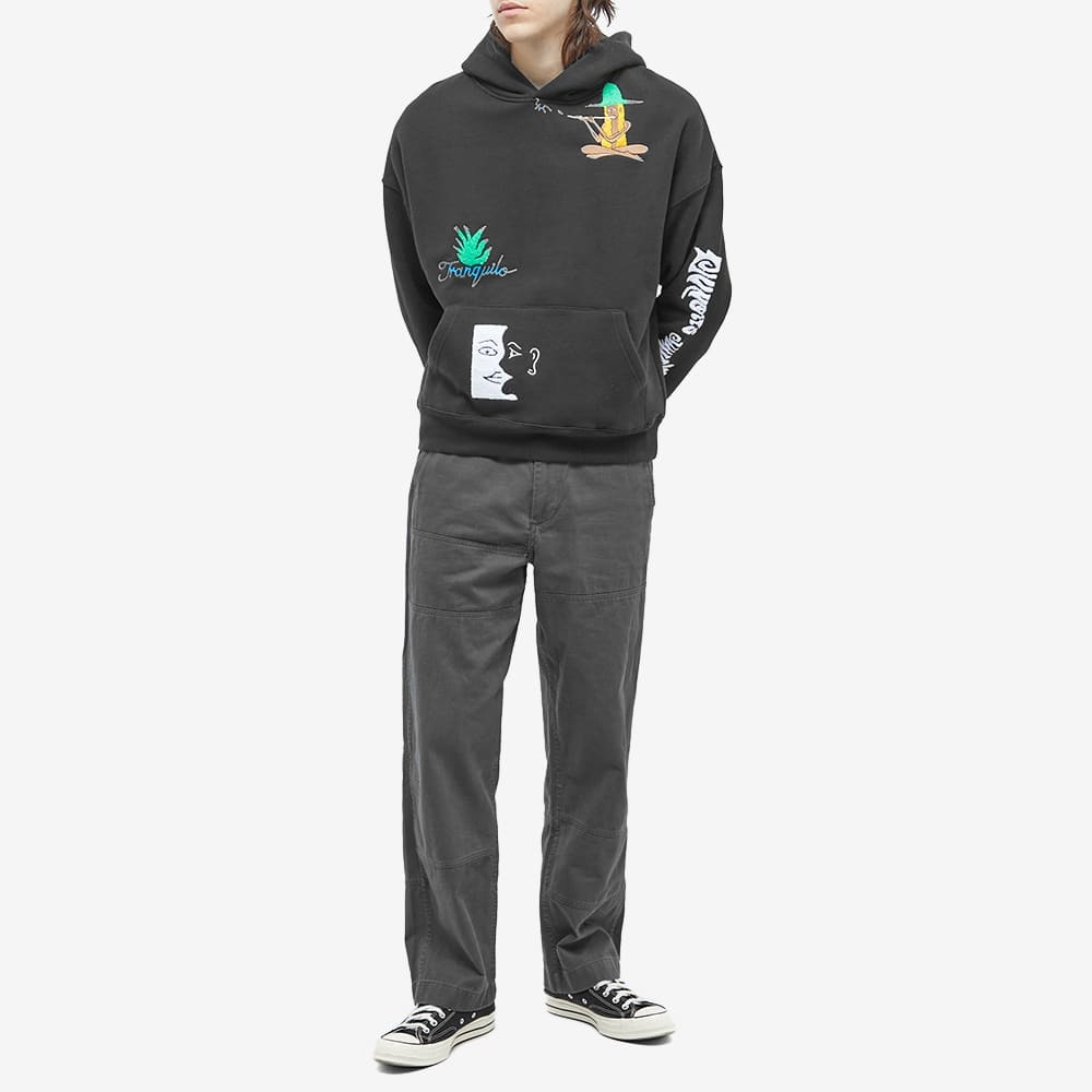 Jungles Jungles Men's Tranquilo Chenille Hoody in Black Jungles Jungles