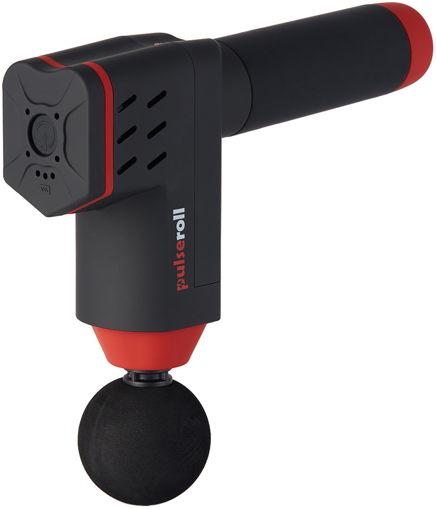 PULSEROLL Black & Red Percussion Massage Gun