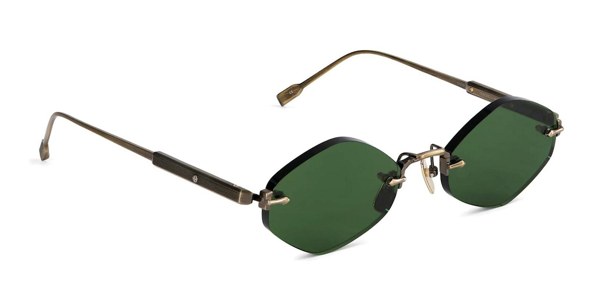 Sato Terebellum V - Antique Gold Sunglasses Satoshi Nakamoto