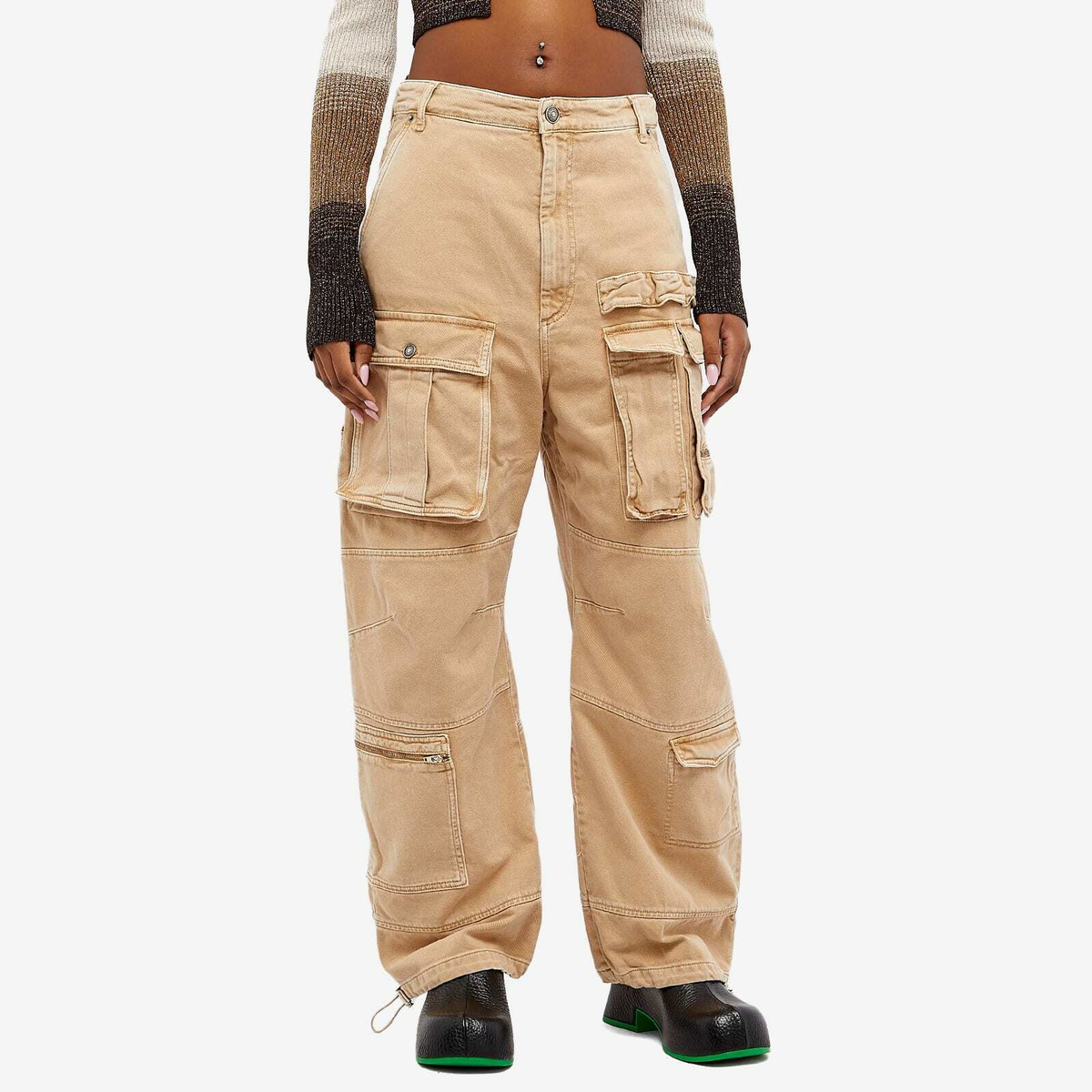 Sportmax Women's Vanda Combat Bottoms in Camel Sportmax