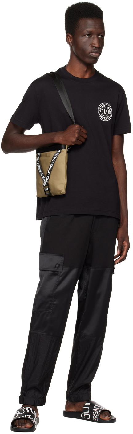 Versace Jeans Couture Tan V-Webbing Belt Bag Versace