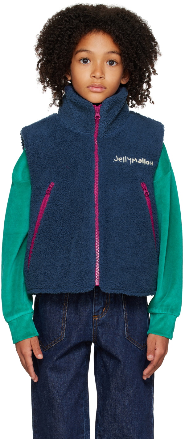 Jellymallow Kids Navy 'Hello' Vest Jellymallow