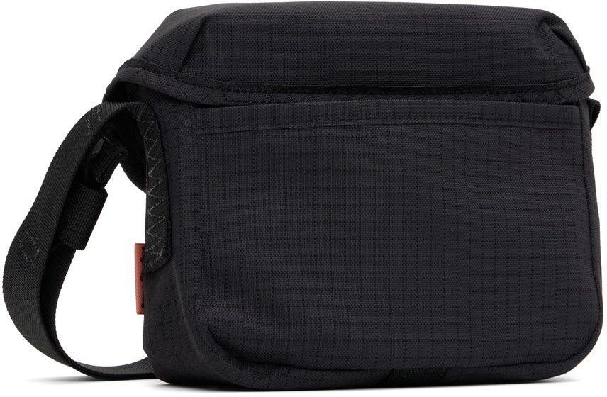 Acne Studios Black Mini Foldover Flap Messenger Bag Acne Studios