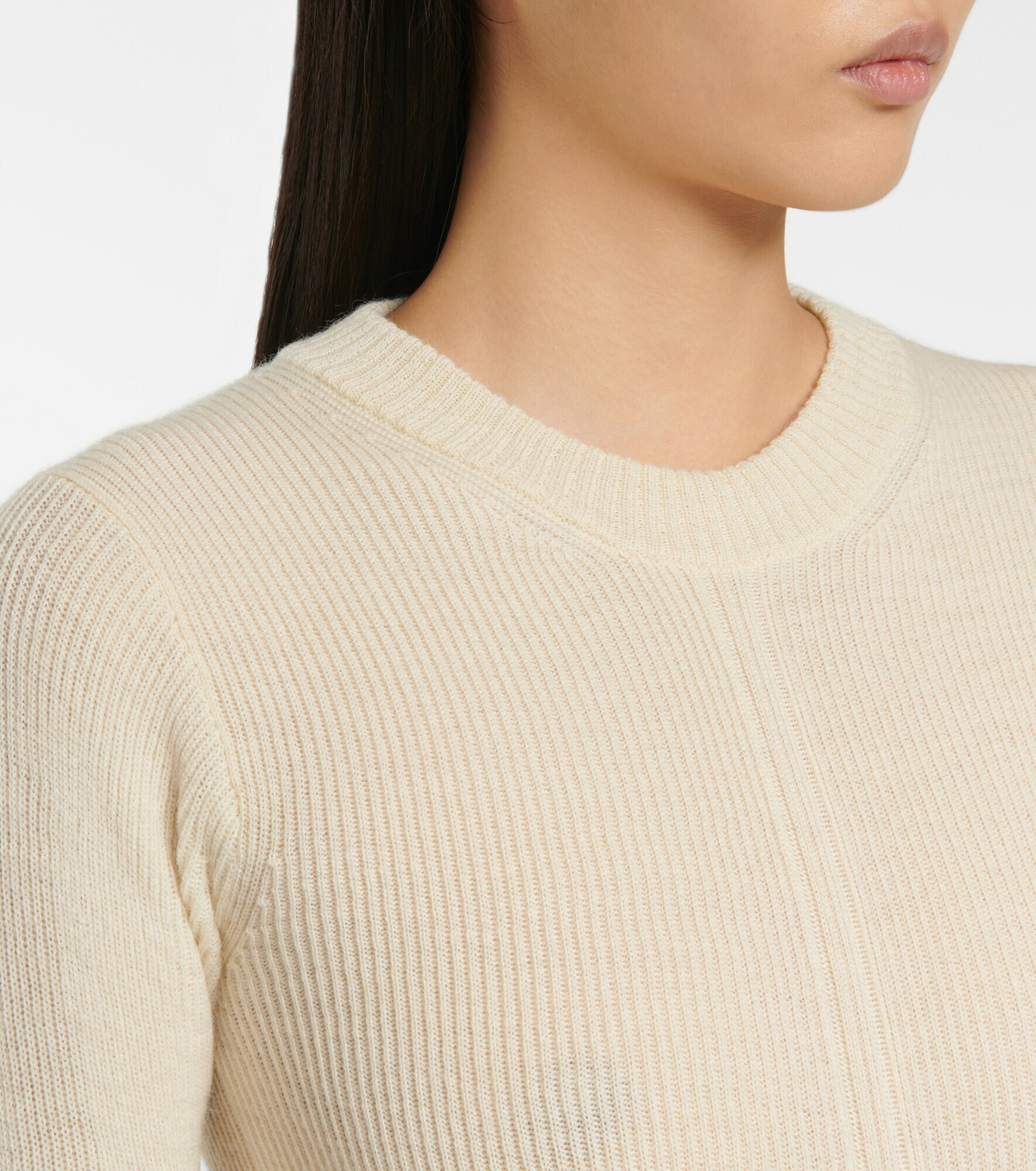 Maison Margiela - Ribbed-knit stretch-wool sweater Maison Margiela