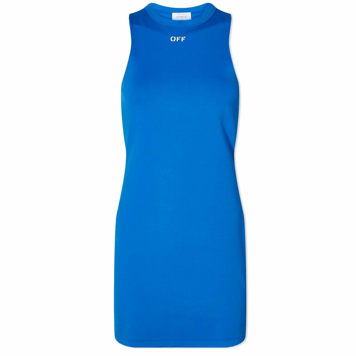 Off-White Women's Sleek Rowing Dress in Blue Off-White