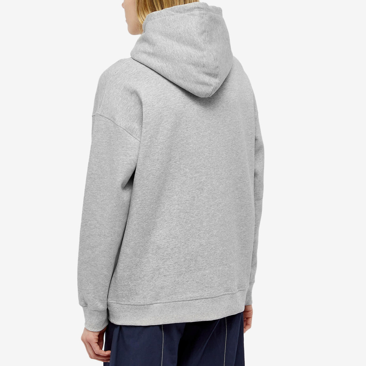 GANNI Women's Isoli Oversized Gym Hoody in Paloma Melange GANNI
