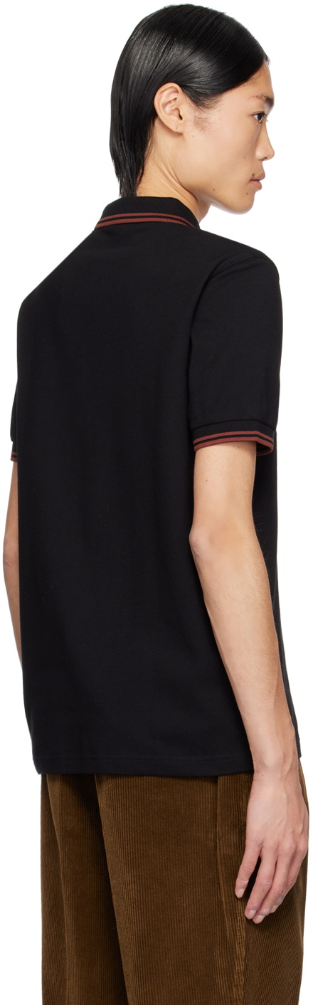 Fred Perry Black & Brown 'The Fred Perry' Polo Fred Perry