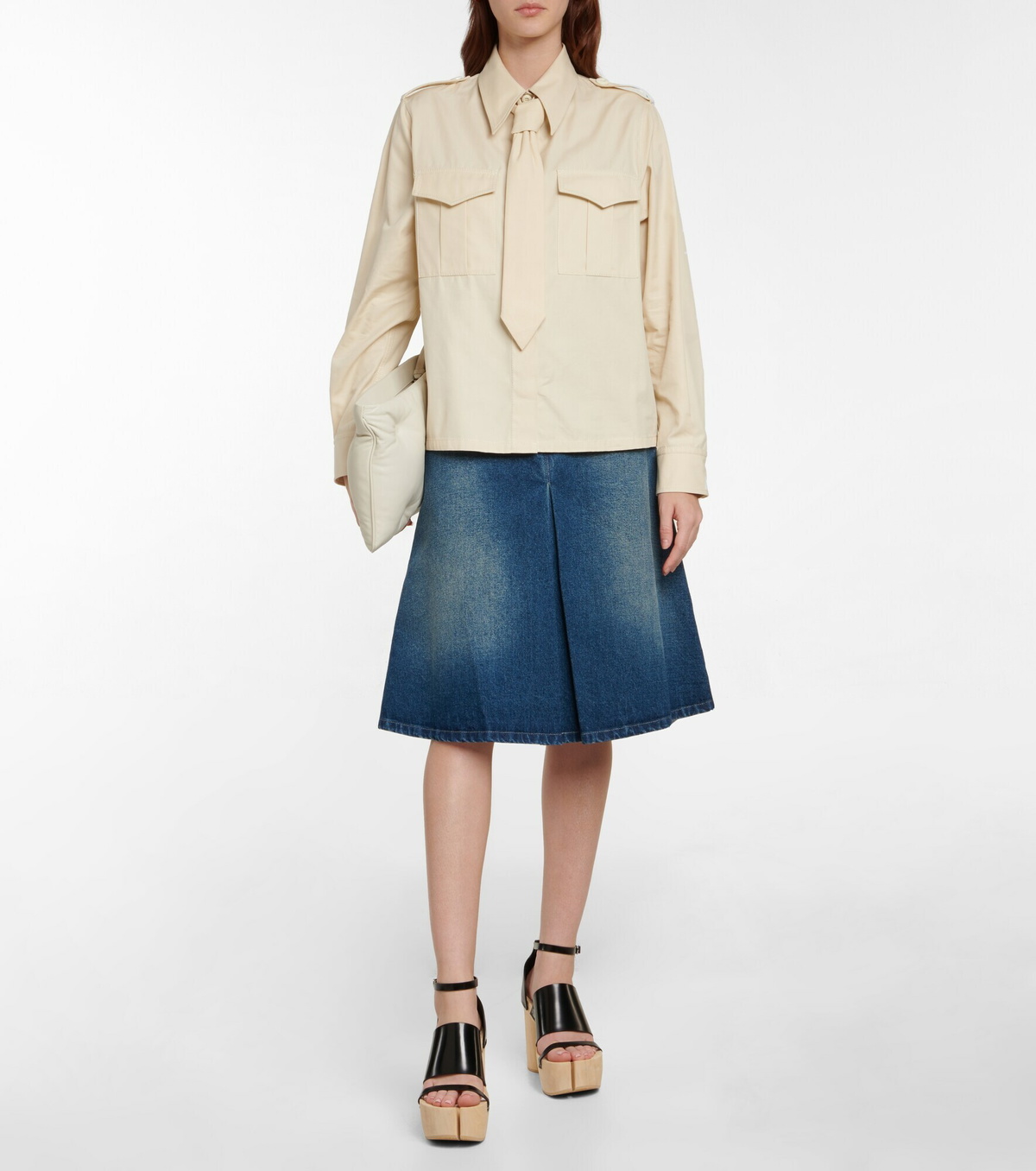 MM6 Maison Margiela - Cotton-blend shirt MM6 Maison Margiela