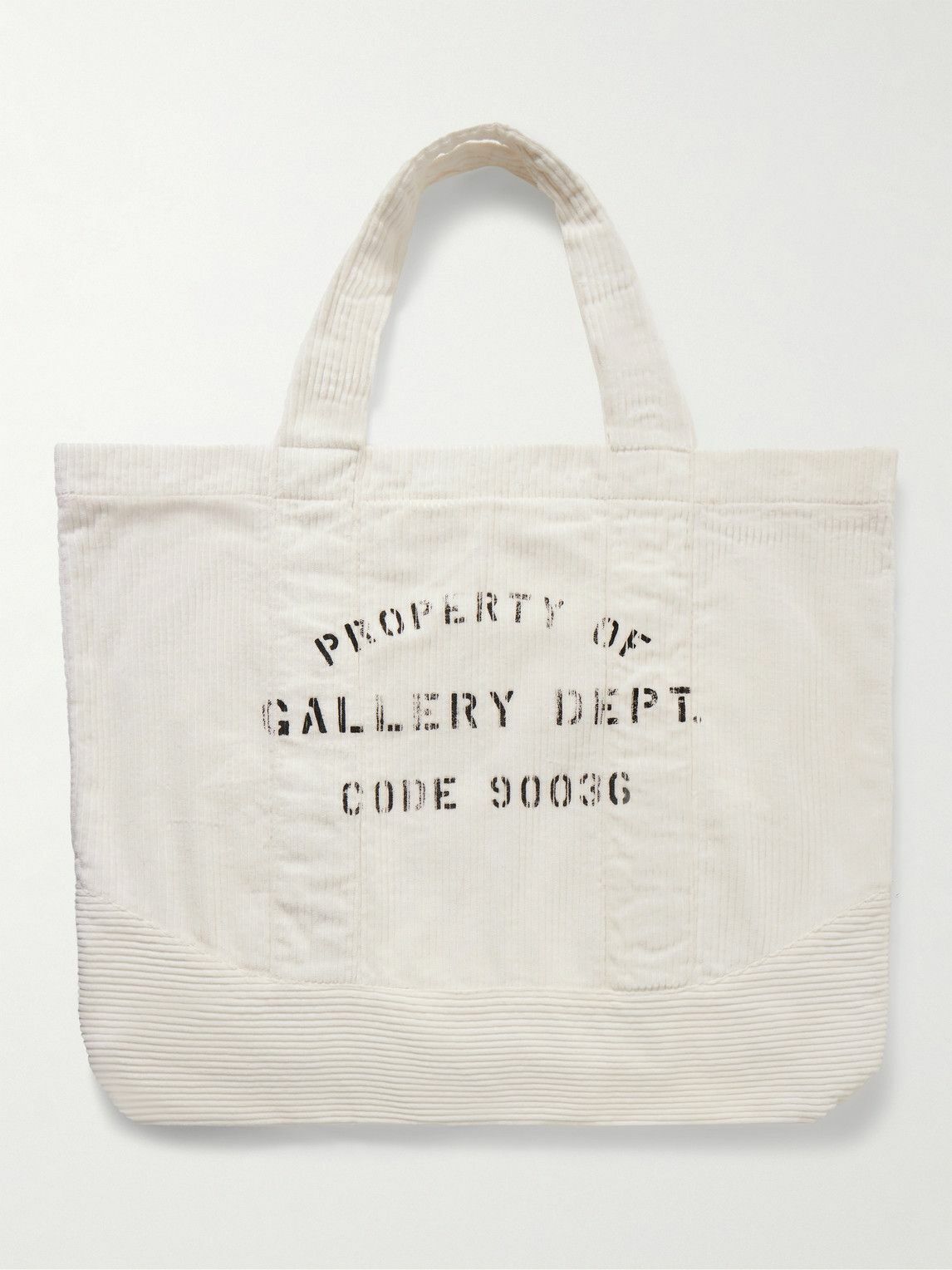 Gallery Dept. - Logo-Print Cotton-Corduroy Tote Bag Gallery Dept.