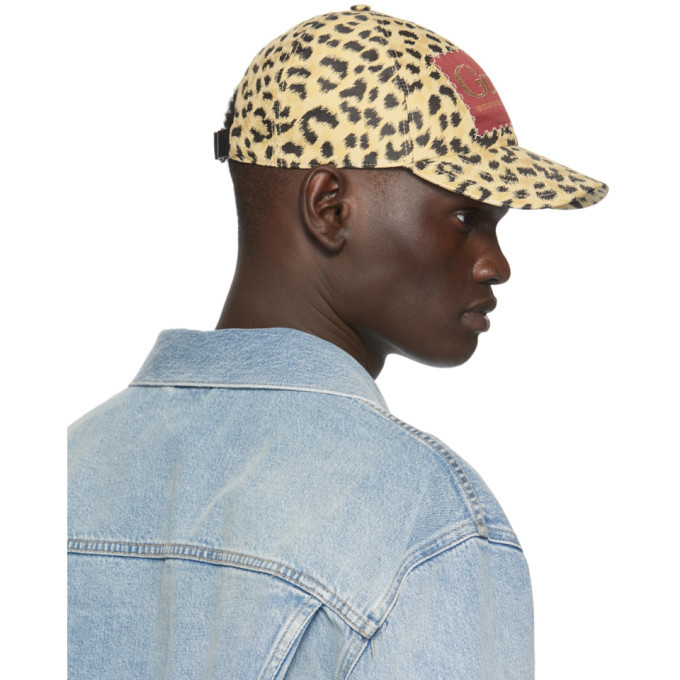 Gucci Beige and Black Label Baseball Cap Gucci