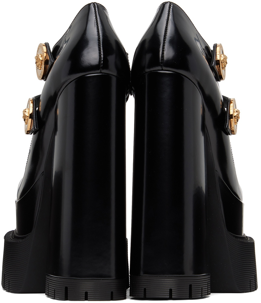 Versace Black Medusa Aevitas Platform Heels Versace