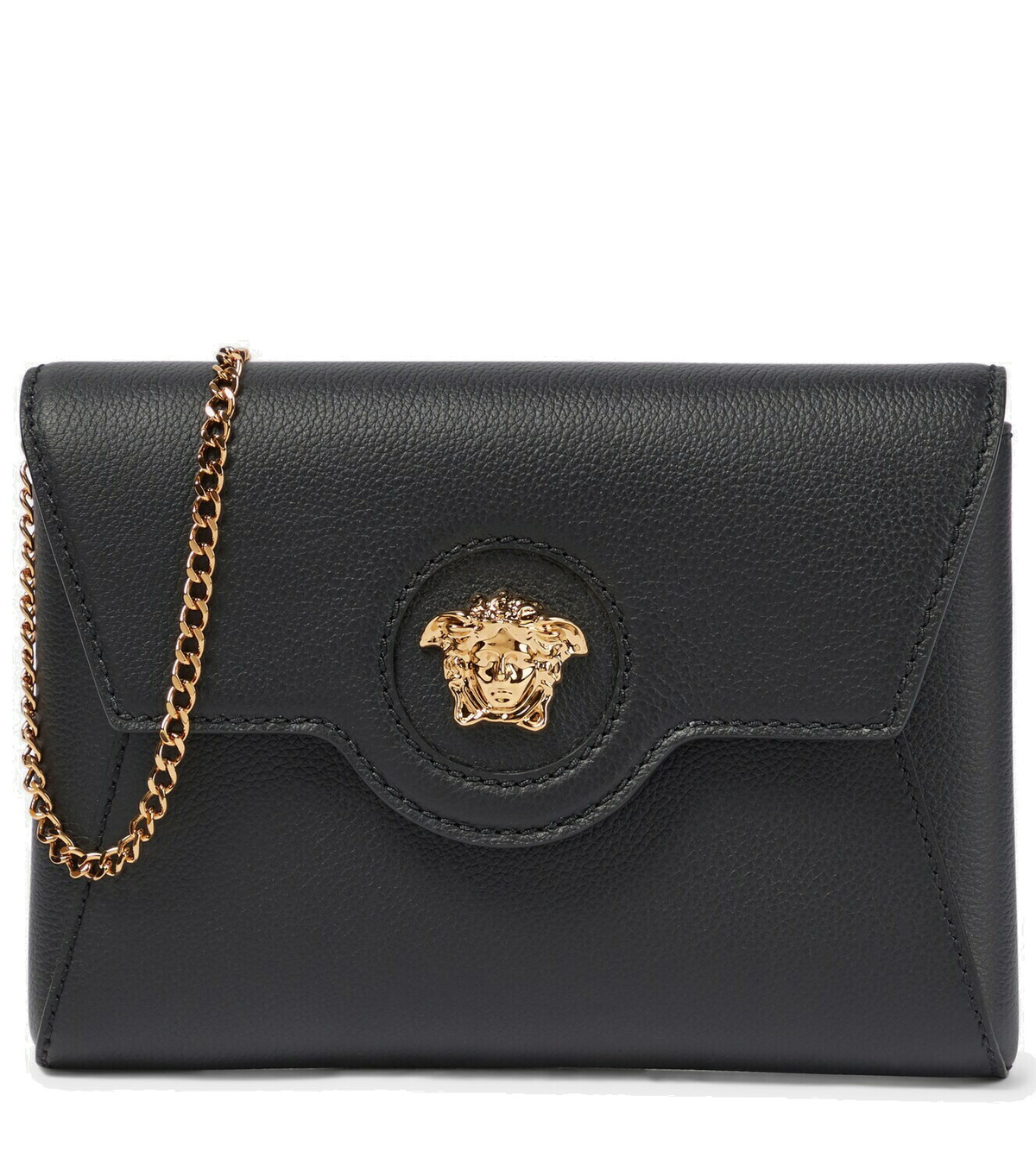 Versace - La Medusa leather wallet on chain Versace