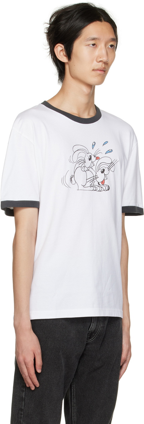 Carne Bollente White Camille Potte Edition Slow Down Cowboy T-Shirt ...