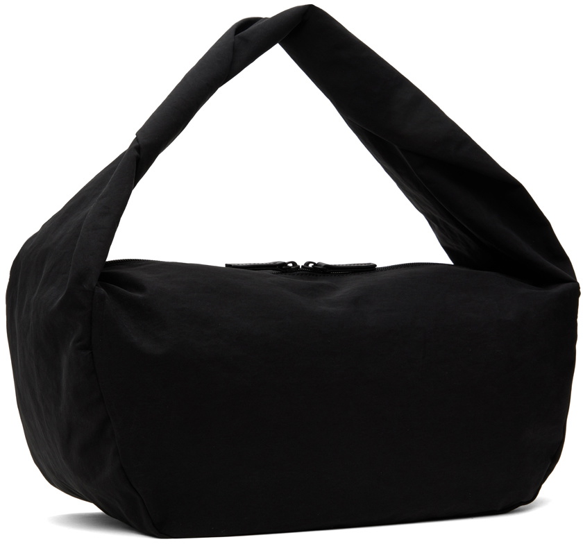 Y's Black Twisted Shoulder Bag Ys