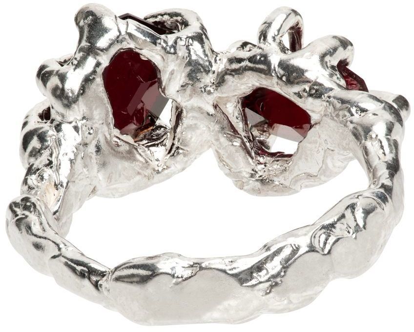 Harlot Hands SSENSE Exclusive Red Calamity Ring Harlot Hands