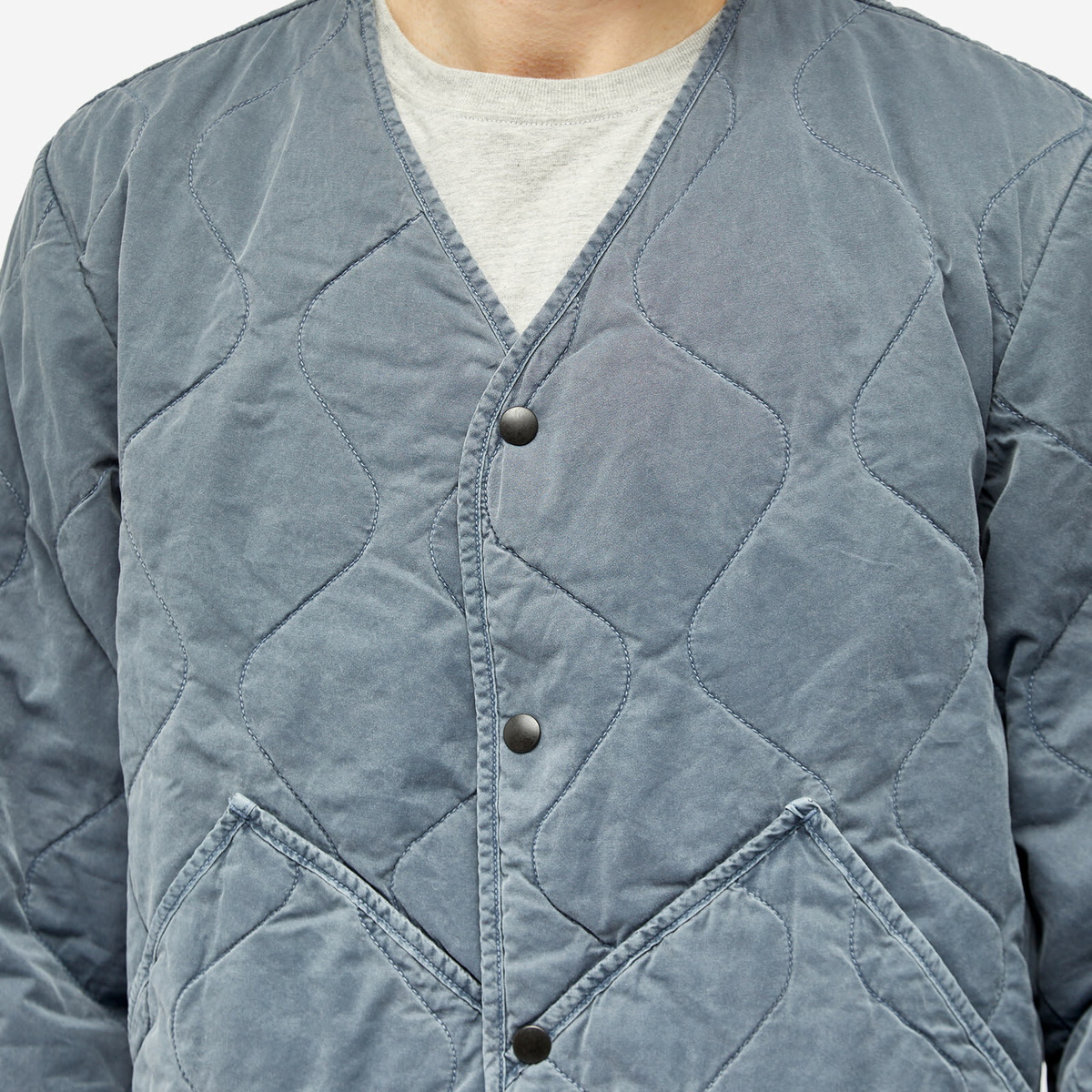 Save Khaki Men's Flight Quilted Liner Jacket in Navy Save Khaki