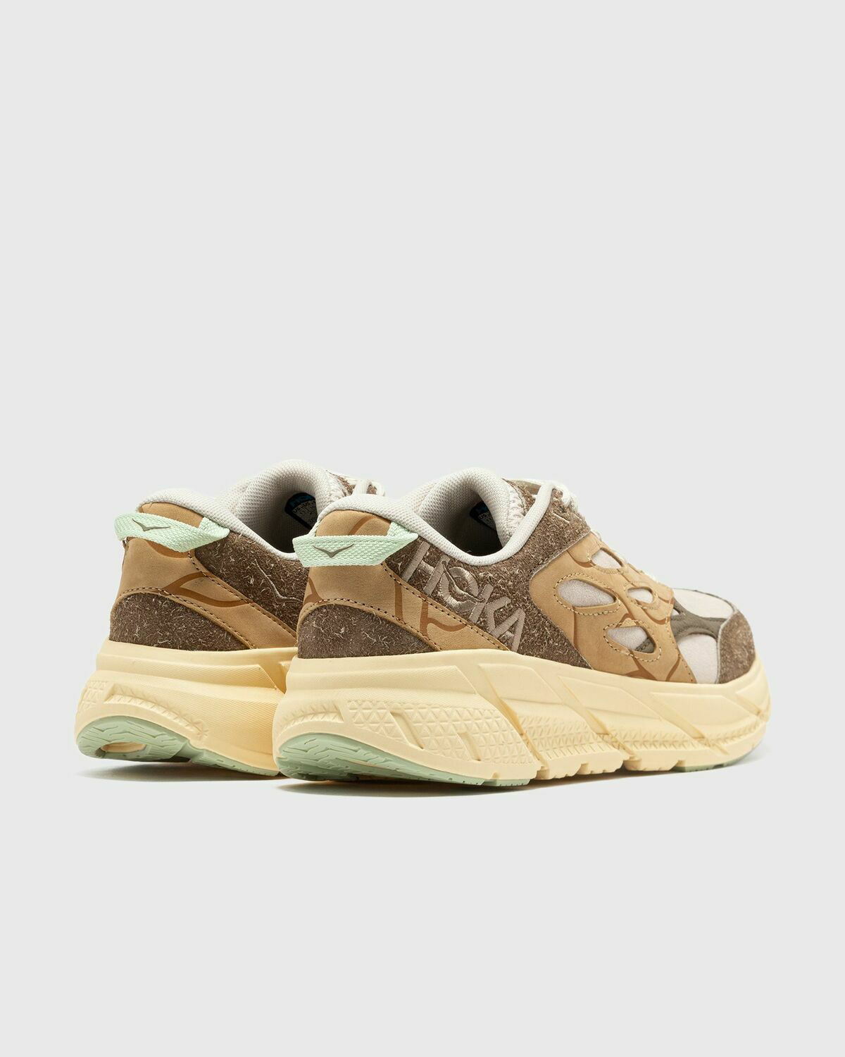 Hoka One One Clifton L Suede Tp Brown/Beige Lowtop/Performance & Sports ...