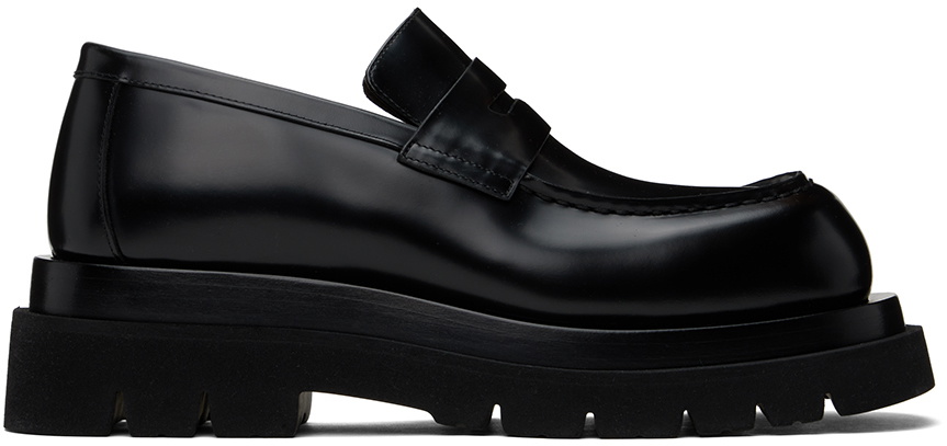 Bottega Veneta Black Lug Loafers Bottega Veneta
