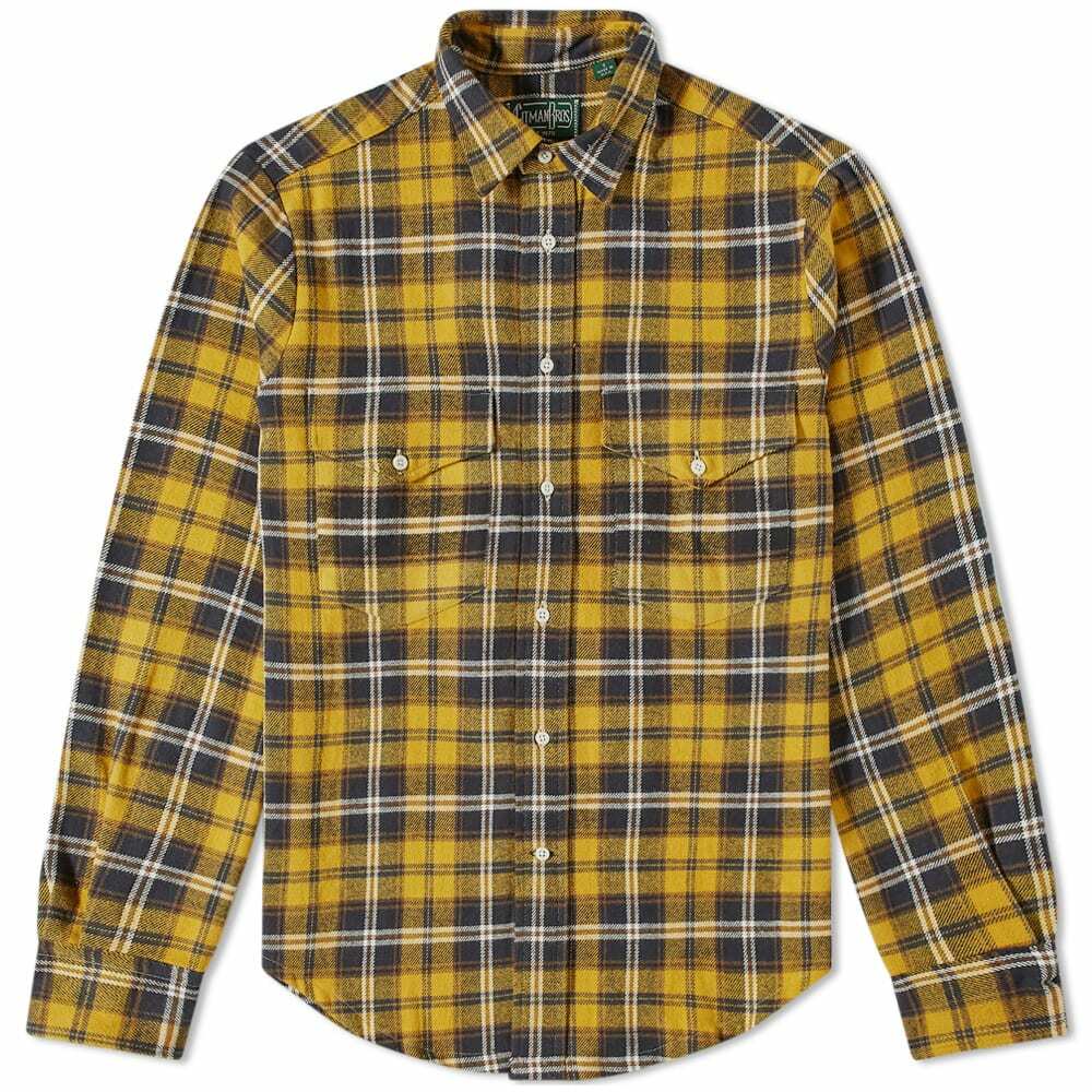 Gitman Vintage Men's 2 Pocket Twill Check Overshirt - End. Exclusive in ...