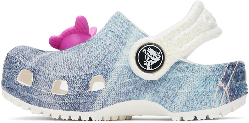 Crocs Baby Blue Classic Denim Clogs Crocs
