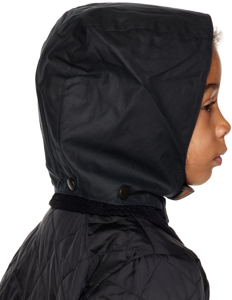 Barbour Kids Navy Wax Hood Barbour