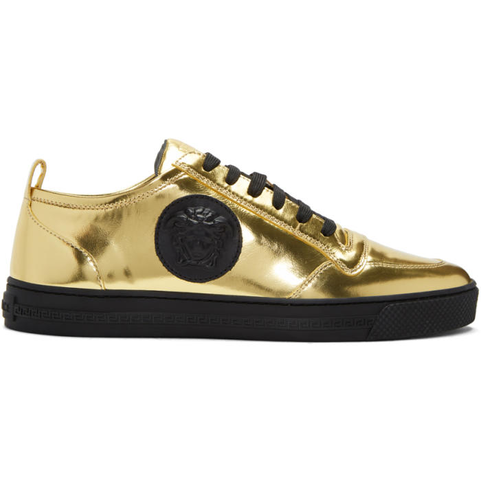 Versace Gold Medusa Sneakers Versace