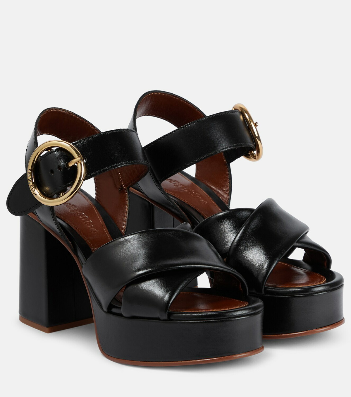 See By Chloé Lyna leather platform sandals See by Chloe