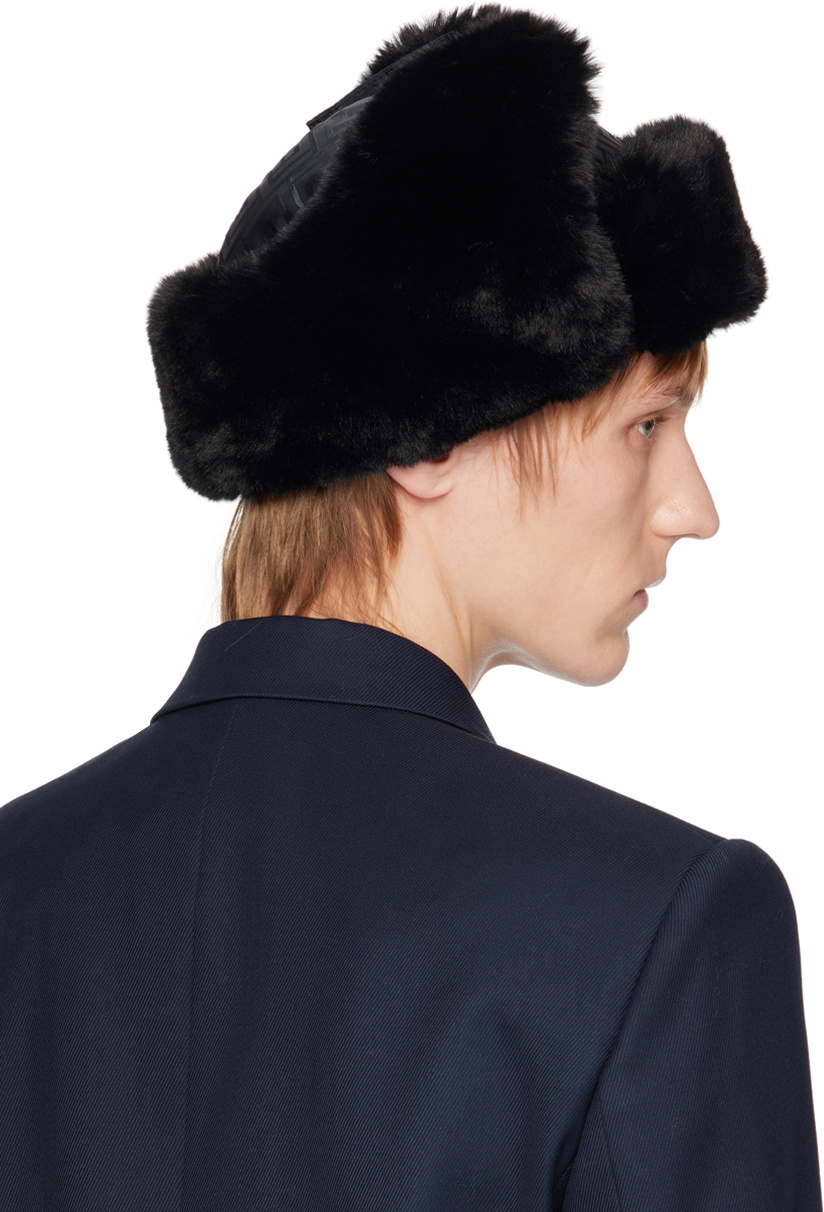 Balmain Black Monogram Hat Balmain