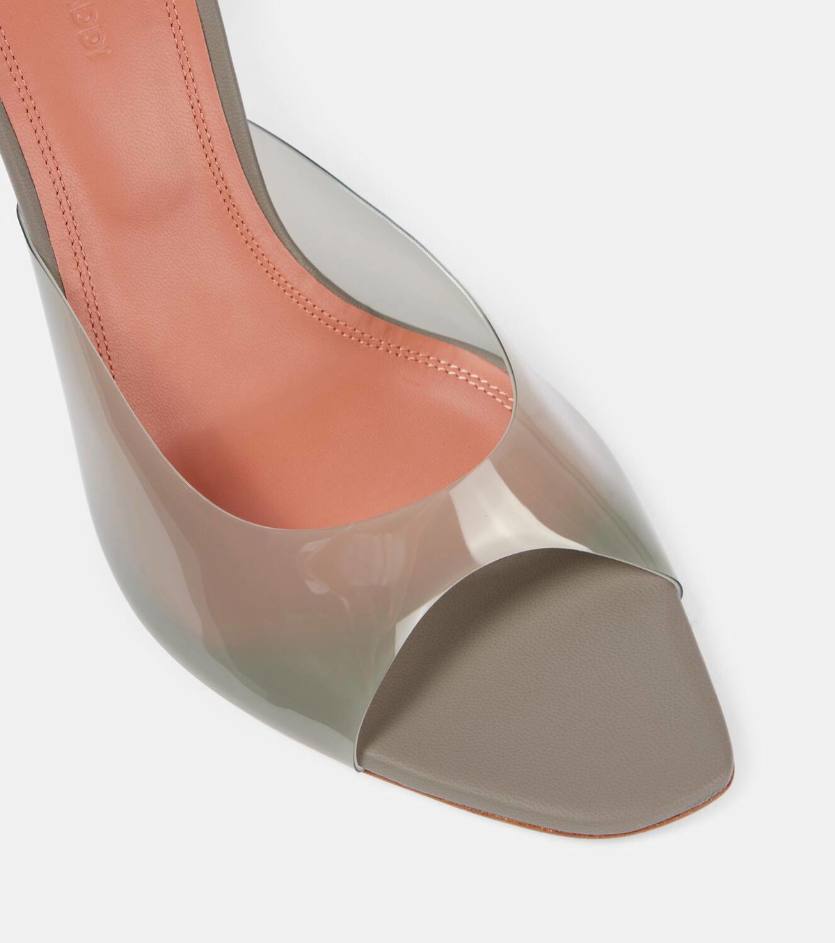 Amina Muaddi Alexa Glass 95 PVC mules Amina Muaddi