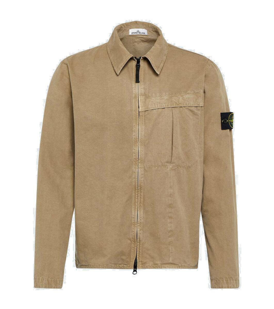 Stone Island Compass cotton canvas jacket Stone Island