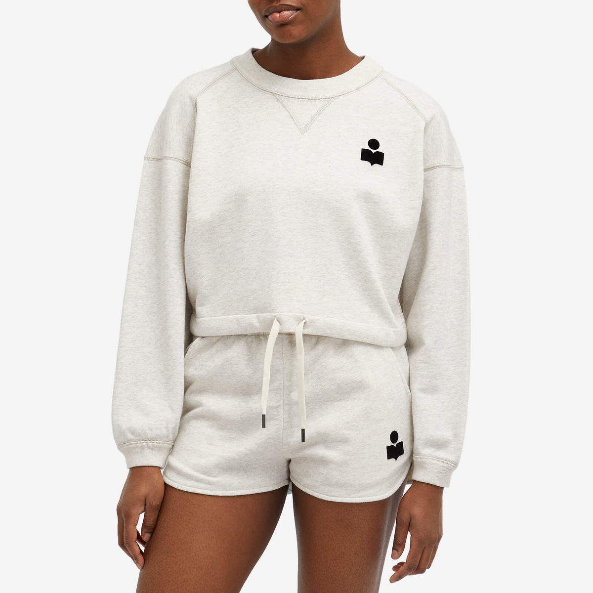 Isabel Marant Étoile Women's Margo Drawstring Sweater with Logo in Ecru ...