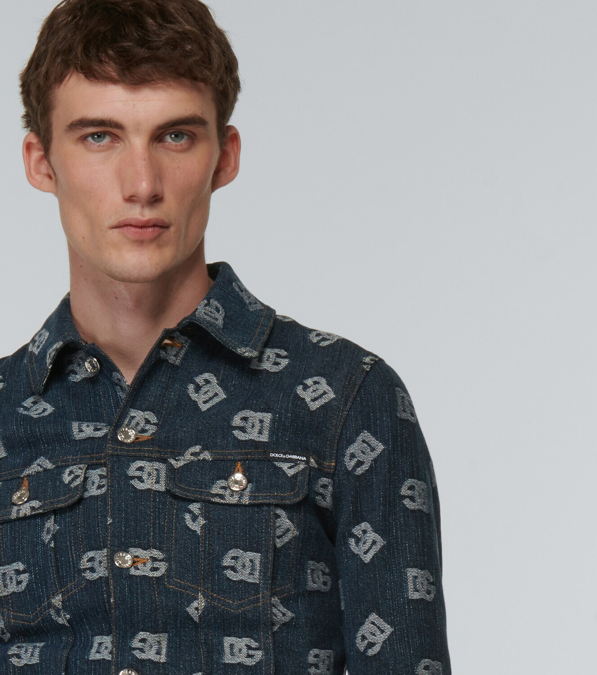 Dolce&Gabbana - DG jacquard denim jacket Dolce & Gabbana