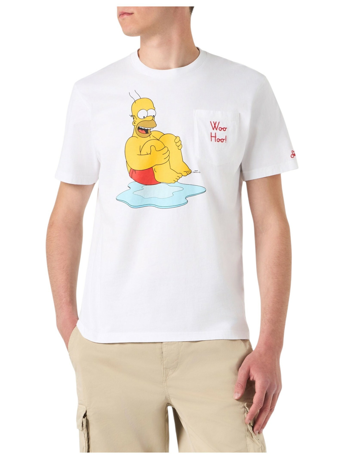 MC2 Saint Barth Man Cotton T-shirt With Homer Print | The Simpsons ...
