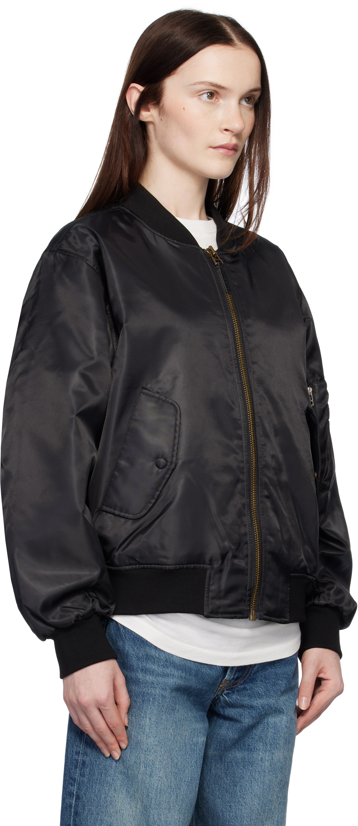 ANINE BING Black Leon Bomber Jacket ANINE BING