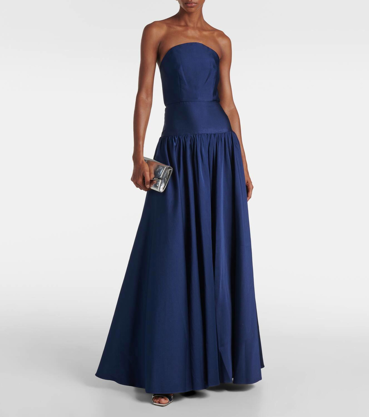 Roland Mouret Strapless gathered taffeta gown Roland Mouret