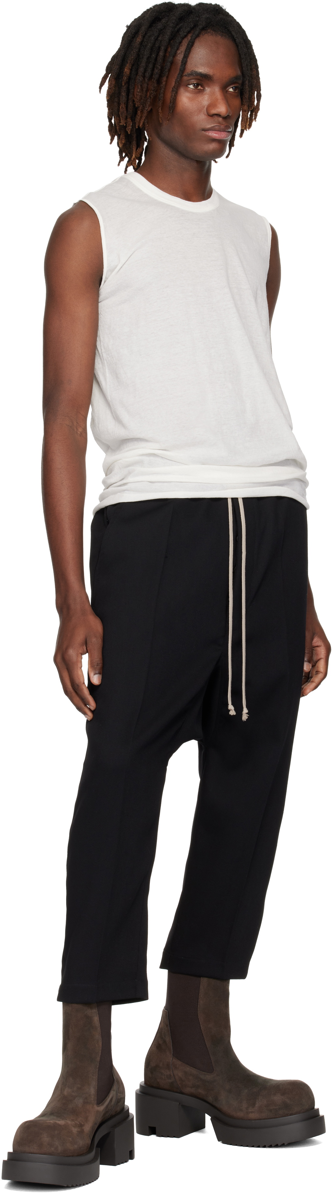 Rick Owens Off-White Temple Basic SL Tank Top Rick Owens