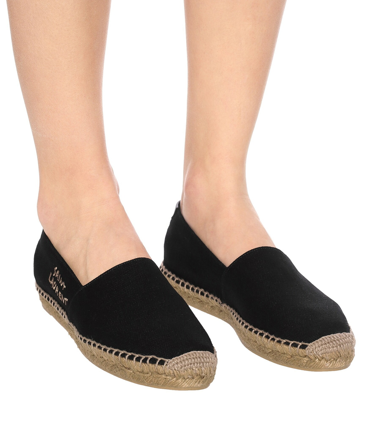 Saint Laurent - Embroidered canvas espadrilles Saint Laurent