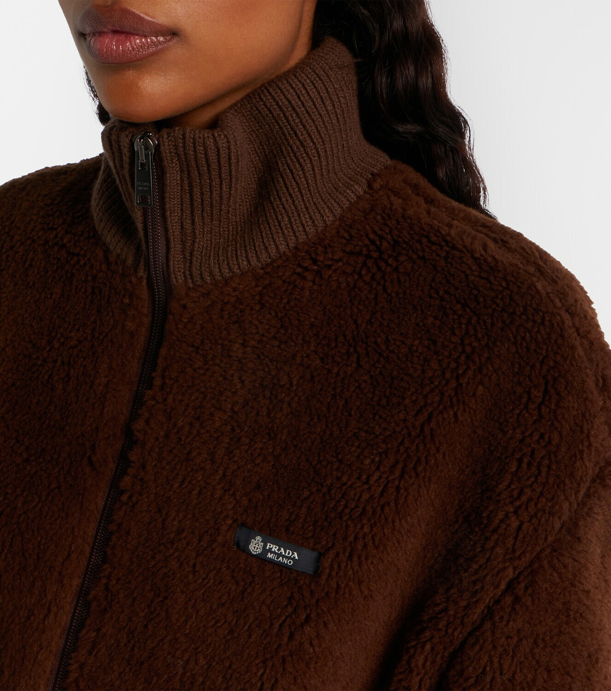 Prada Wool-blend fleece jacket Prada