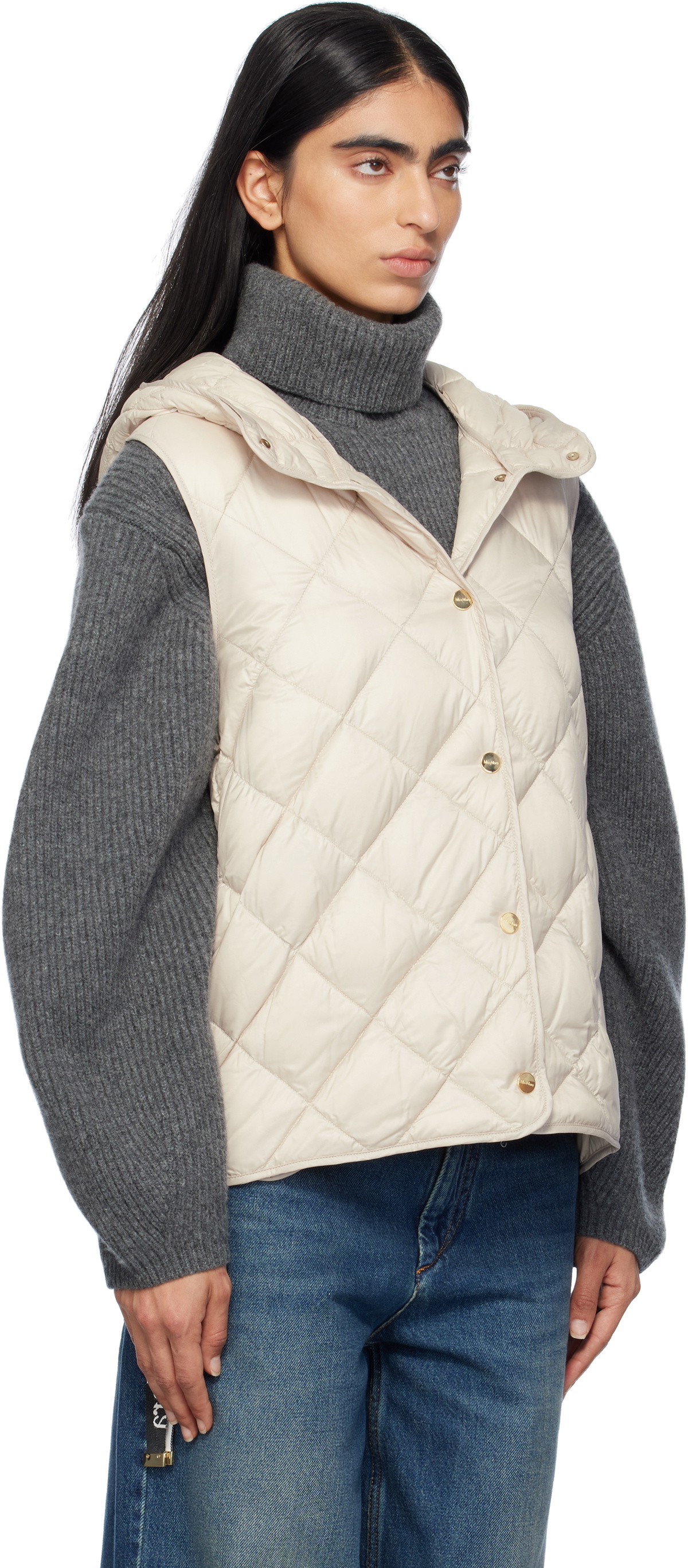 Max Mara Off-White Trefa Down Vest Max Mara