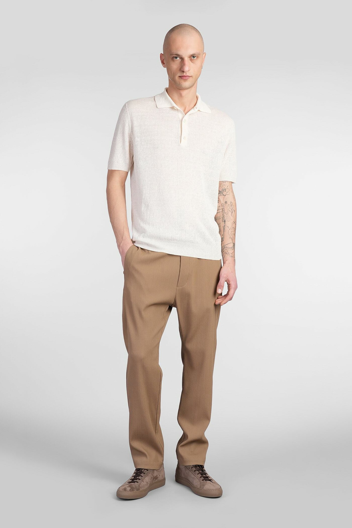 Barena Marco Polo In Beige Linen Barena