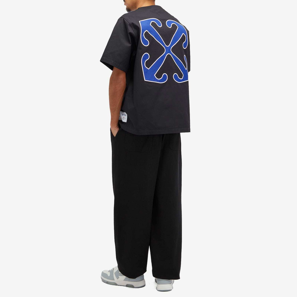 Off-White Men's Baseball Shirt in Blue Off-White
