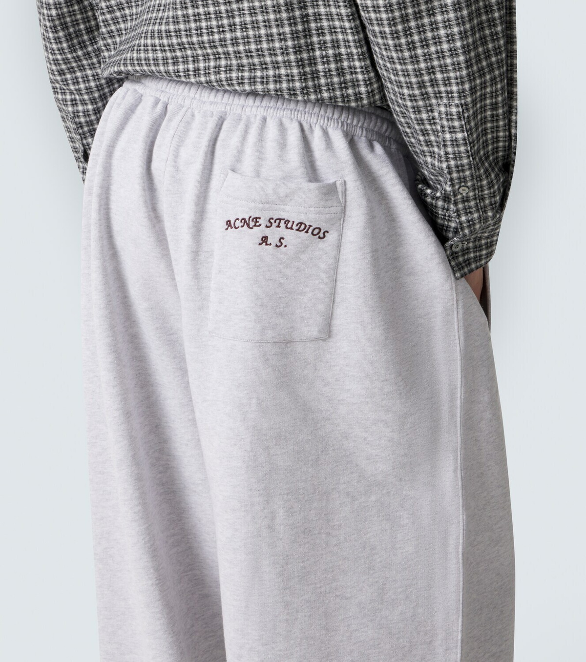 Acne Studios Logo cotton-blend fleece sweatpants Acne Studios