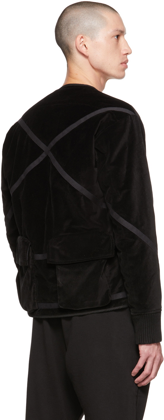 Greg Lauren Black Modern Flight Bomber Jacket Greg Lauren