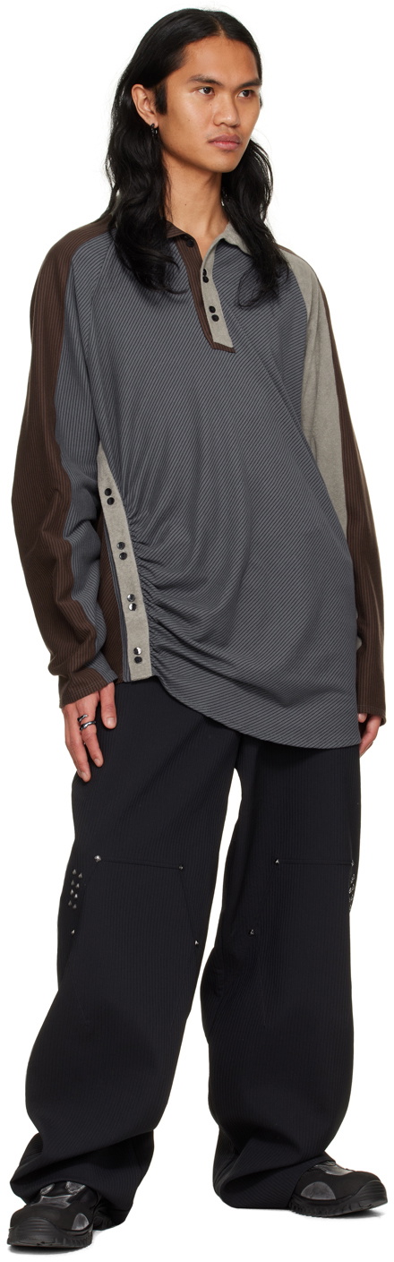 HUGO KREIT SSENSE Exclusive Navy Coral Twist Ring Hugo Kreit