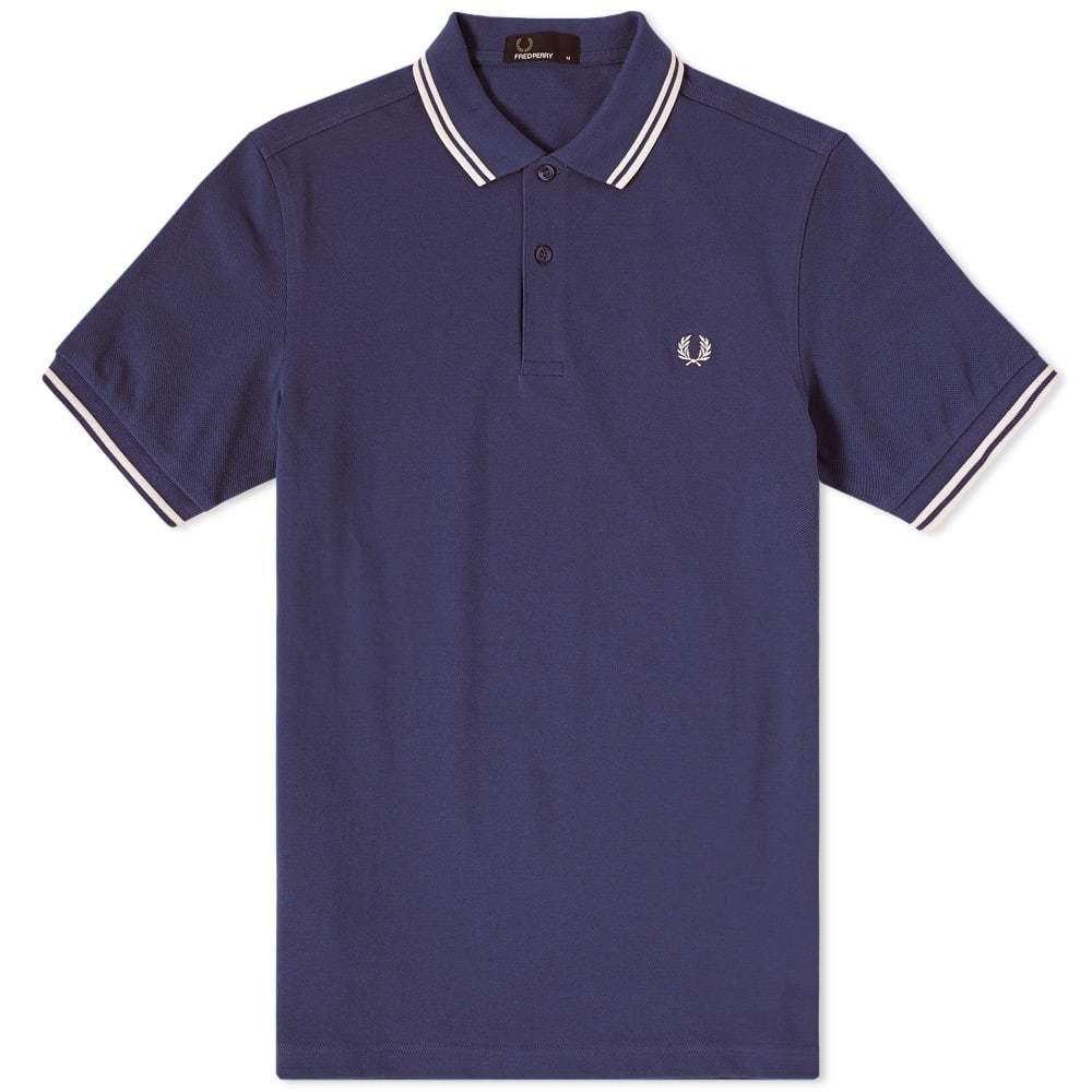 Fred Perry Twin Tipped Polo Blue Fred Perry