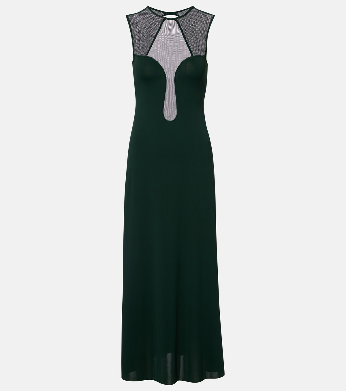 Eres Scene mesh-trimmed jersey maxi dress ERES