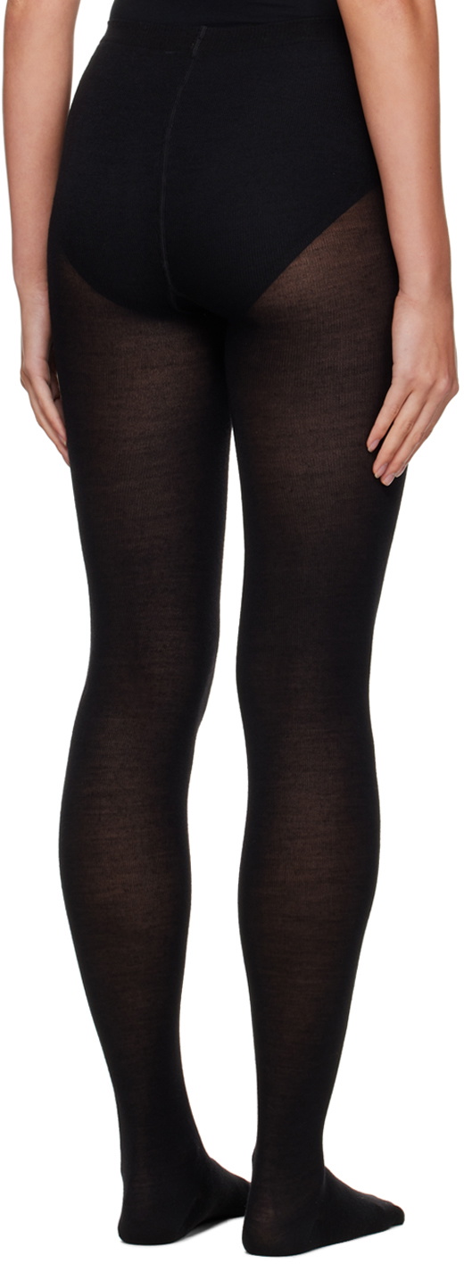 Wolford Black Wool Tights Wolford