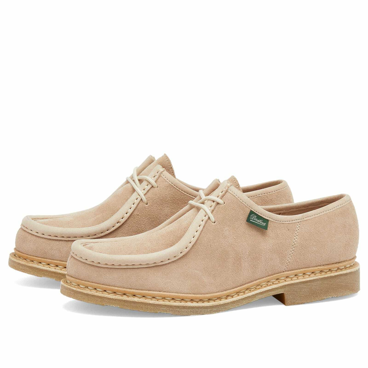 Paraboot Women's Michael Suede Leather Lace Up Derby Shoe in Sandstone ...