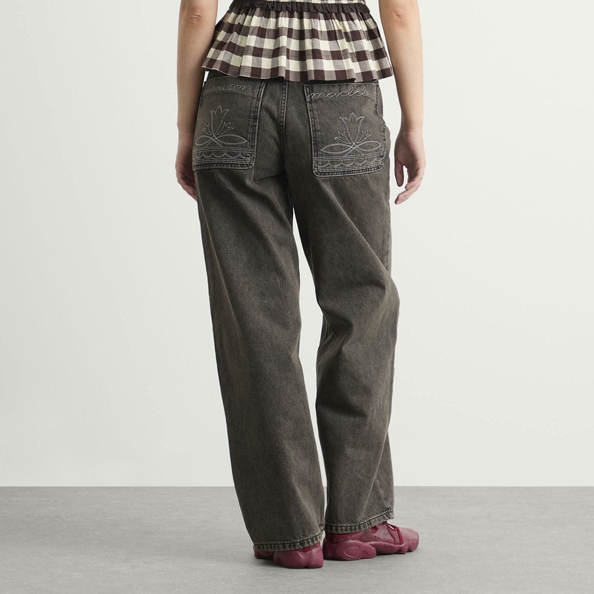 Damson Madder Women's Dempsie Jeans in Ginger Damson Madder