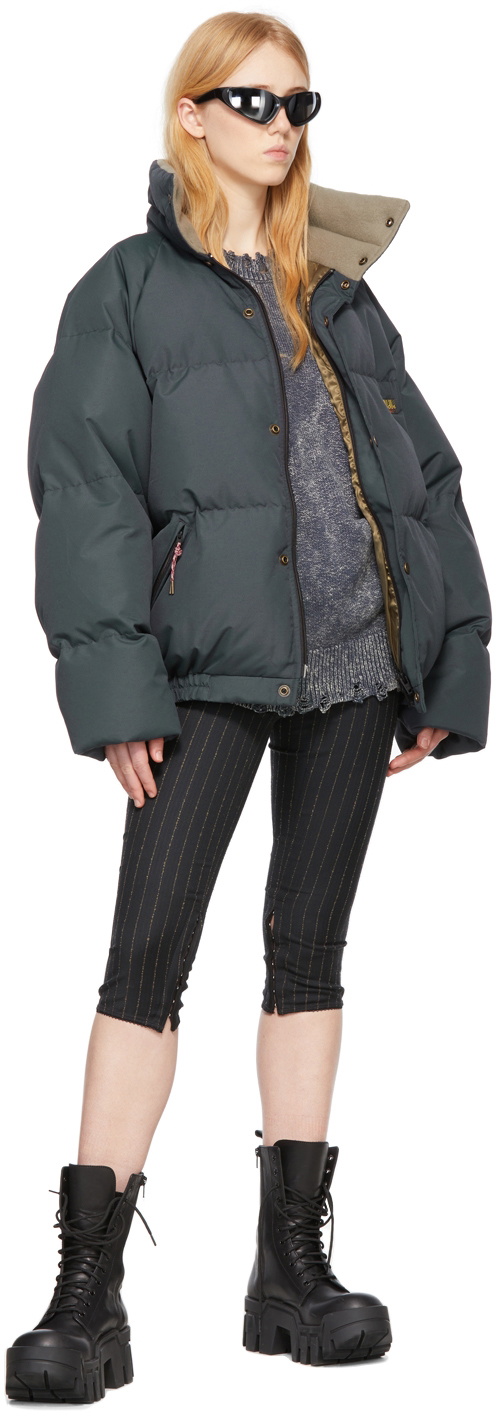 Acne Studios Grey Polyester Down Jacket Acne Studios